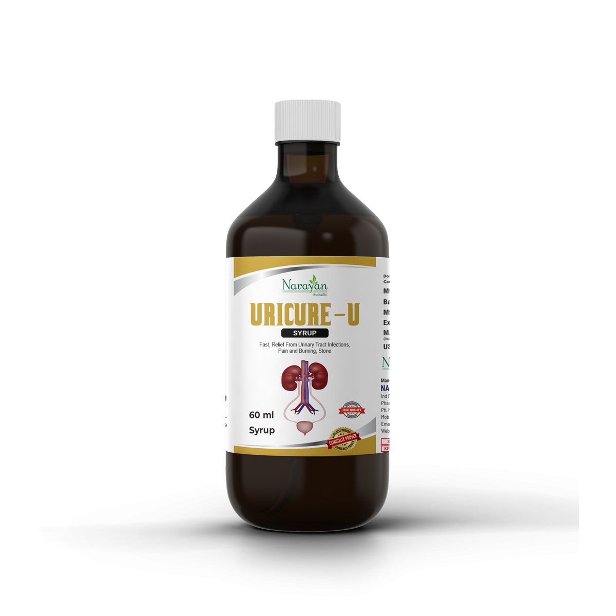 URICURE-U Syrup: Ayurvedic Fast Relief for UTI, Kidney Stones, Bladder ...